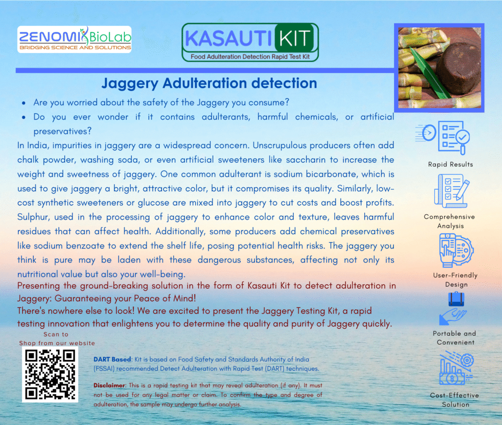 Jaggery Adulteration Rapid Testing Kit - Zenomix BioLab